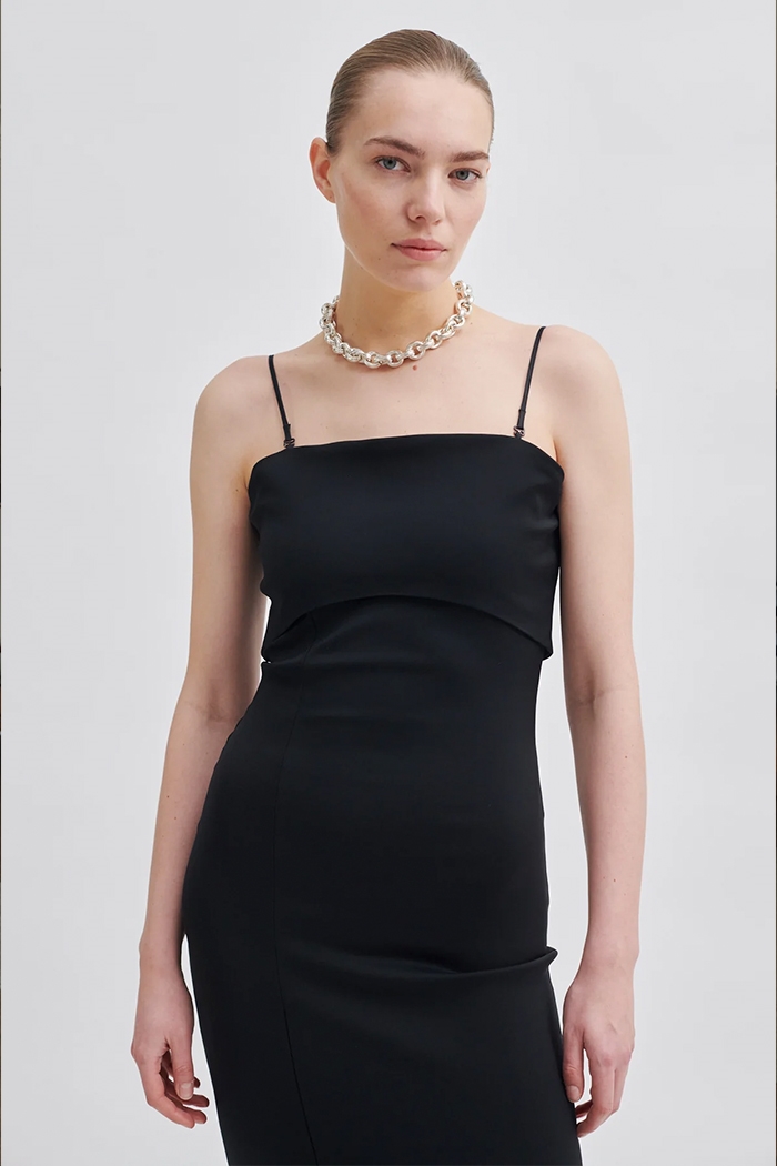 Shop Second Female Anour dress - sort tætsiddende kjole